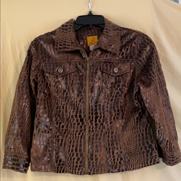 Ruby Rd. | Jackets & Coats | Ruby Rd Giraffe Print Jacket | Poshmark